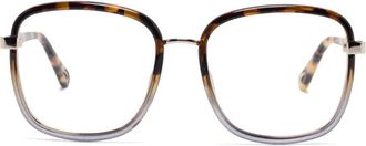 Chlo&eacute; lunettes de vue &agrave; monture carr&eacute;e - Marron