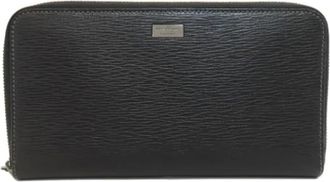 Ferragamo unisex, Pre-owned, Noir, Taille: ONE Size Portefeuille en cuir Pre-owned