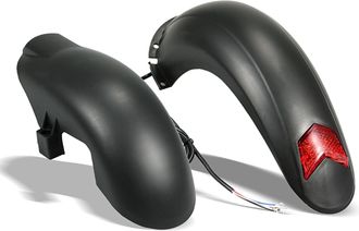 Walmeck Saubererer Hinterer Kotfl&uuml;gel f&uuml;r Elektroroller mit Lampe, Stromlinienf&ouml;rmige Form, Sch&uuml;tzt Gut vor Schlamm, H&auml;lt Trocken und Besteht aus Hochfestem K