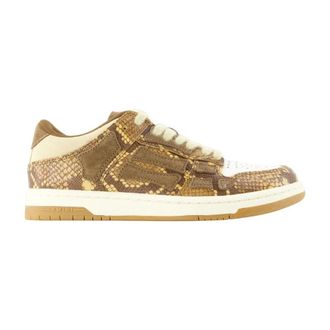 Amiri Baskets basses imprim&eacute; python Skel - Femme - Chaussures - Brun - Taille: 36 EU