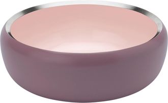 Stelton Ora Schale Ø22cm, staubrosa pulverbeschichtet innen Puder H 8cm Nicht spülmaschinenfest