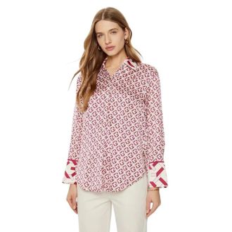 Guess Femme, Blouses et Chemises, Rose, Taille: 36 FR Alexandra Shirt