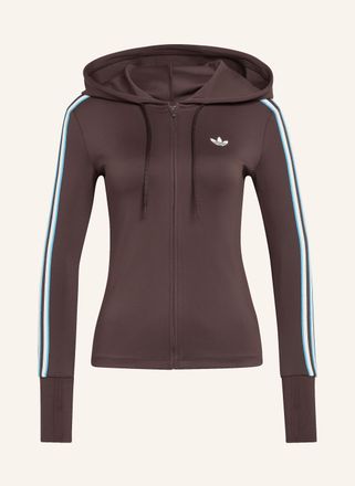 adidas Originals Adidas Originals Sweatjacke Hooded Trefoil Zipper braun