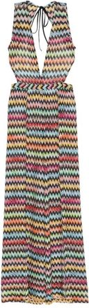 Missoni Femme, Combinaisons et Ensembles, Multicolore, Taille: 38 FR Combinaison Pantalon D&eacute;coupes en Maille Zigzag