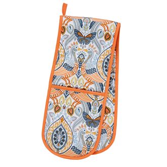 Ulster Weavers Double Oven Glove-Cotswold Cotton Outer 100% Polyester Wadding CE Marked, Orange, Heat Resistant Doppelter Handschuh, Baumwolle, Mehrfarbig, Einheitsg