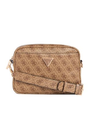 Guess Damen Meridian Ii Camera Bag Handtasche, Latte-Logo