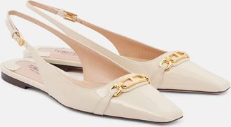 Tom Ford Ballerines slingback en cuir verni