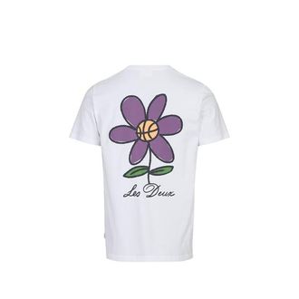 Les Deux T-shirt droit imprim&eacute; en coton