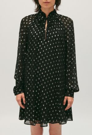 Claudie Pierlot Robe courte Rififi pois noire