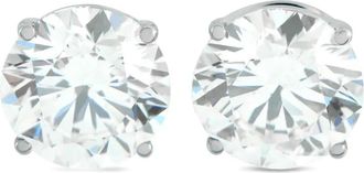 Luxury Bazaar diamond stud earrings - Silber