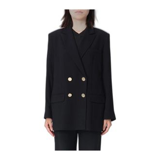 A|X Armani Exchange Crepe-Blazer im Zweireiher-Schnitt - - Jackets - Damen - Schwarzk - S