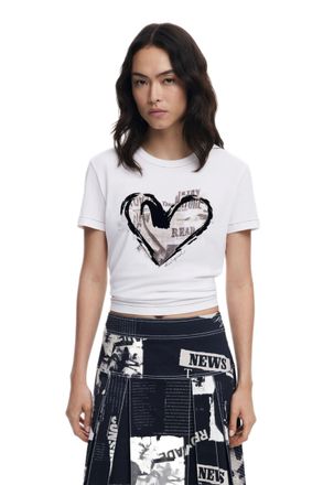 Desigual TS_Letter CORE, 1000 White, XL