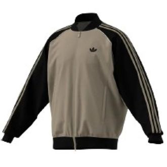 adidas Homme, Sweatshirts et sweats &agrave; capuche, Beige, Taille: S Loose Mesh Track Top