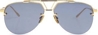 Leisure Society lunettes de soleil Bandini &agrave; monture pilote - Or