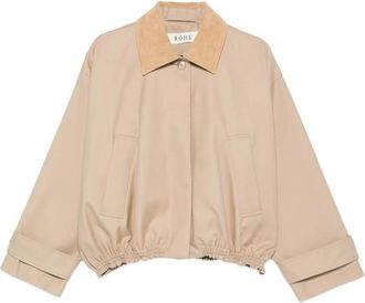 R&oacute;he Suede-collar Jacket