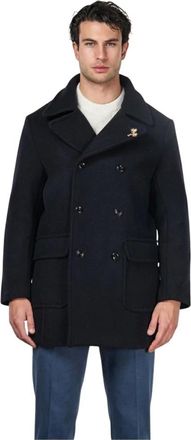 Mason's Redford Coat - Homme - Manteaux - Bleu - Taille: XL