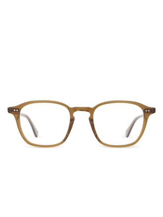Garrett Leight lunettes de vue Markus &agrave; monture carr&eacute;e - Marron