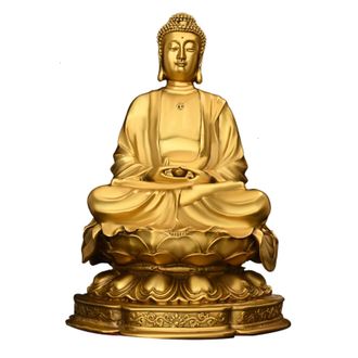 Generic Sakyamuni-Buddha-Statue aus Messing, Zen, Medizin, Buddha, religi&ouml;se Anbetung, handgefertigte Skulptur, Arbeitszimmer, Schreibtisch, Meditationsraum, 