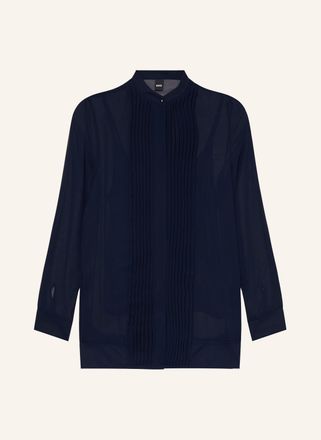 HUGO BOSS Bluse Bonettati blau
