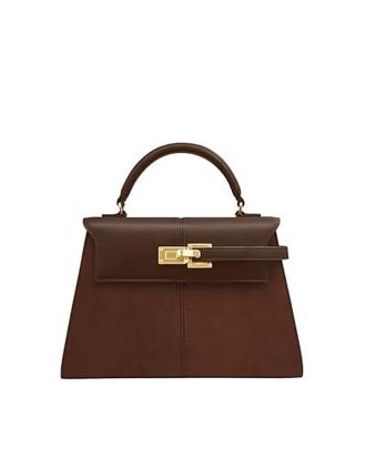 JW PEI Elise Sac &agrave; main pour femme - Daim Synth&eacute;tiqu Brun moka - Grand