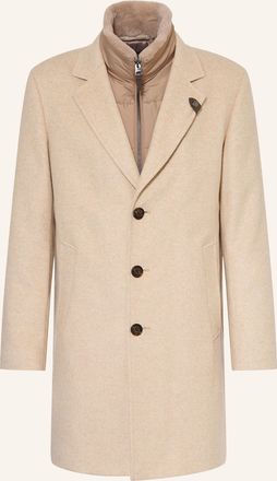 Joop Wollmantel Morris Mit Herausnehmbarer Blende beige