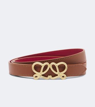 Loewe Ceinture r&eacute;versible Double L en cuir
