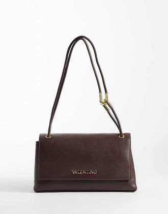 Valentino fablere Schultertasche in Dunkelbraun