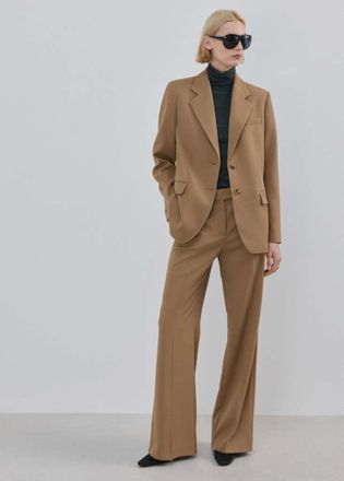 Mango Doppelreihiger Blazeranzug mittelbraun - Damen - XXL - MANGO