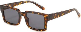 Generic Lunettes De Soleil &Agrave; Monture Carr&eacute;e For Hommes Et Femmes, Id&eacute;ales For Les Sorties En Ville Ou F&ecirc;tes(Multi-colored)