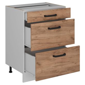 Vicco Meuble cuisine R-Line, Chêne de force doré, 60cm sans pt