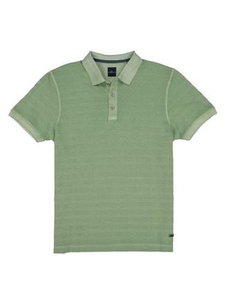 Engbers Poloshirt Herren Poloshirt aus Baumwolle mit Farbeffekt, Hellgruen
