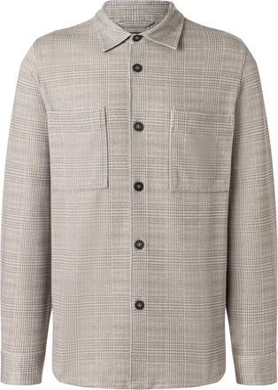 Maerz Leichtes Overshirt mit Stretch und Check-Muster in