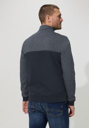 Street One Men Sweatjacke mit Stehkragen