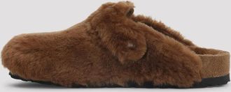 Birkenstock Slipper & Pantoletten - Plush Shearling Slippers - Gr. 36 (EU) - in Schwarz - f&uuml;r Damen