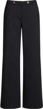 Vila Pantalon droit &agrave; d&eacute;tails dor&eacute;s