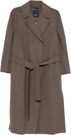 Max Mara Femme, Manteaux, Brun, Taille: 40 FR Manteau Peignoir en Laine