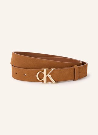 Calvin Klein Lederg&uuml;rtel braun