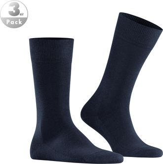 Falke Herren Socken blau Baumwolle & Mix unifarben