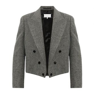 Maison Margiela Woll-Karo-Blazer - - Jackets - Herren - Grau - M