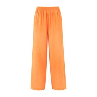Ermanno Scervino Femme, Pantalons, Orange, Taille: 36 FR Pantalon Palazzo &Eacute;lastiqu&eacute;