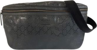 Gucci Pre-owned Sac banane GG Imprim&eacute; PVC - Homme - Pre-owned - Noir - Taille: ONE Size
