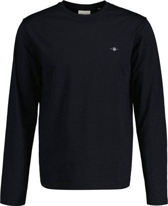 GANT T-Shirt Herren Longsleeve 1er Pack Baumwolle (Packung, 1er Pack)