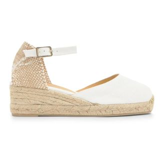 Castaner Femme, Chaussures, Blanc, Taille: 40 EU Carol Wedge Espadrille