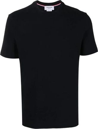 Thom Browne Homme, Tops, Bleu, Taille: 2XL Short Sleeve Tee