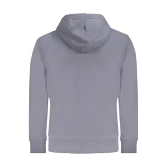 Calvin Klein Cotton-Blend Brushed Hoodie - Gray