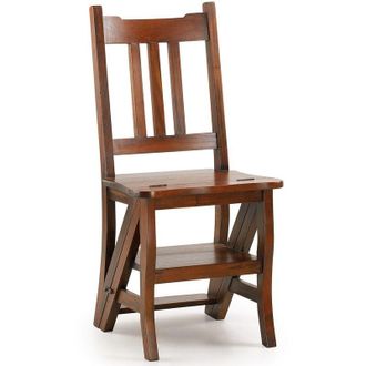 Les Tendances Chaise &eacute;chelle en bois dacajou massif Kingo