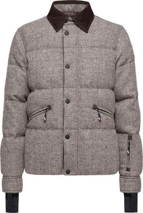 Moncler Moncler Doudoune De Ski En Laine Elgon, Homme, Gris, Taille: 1