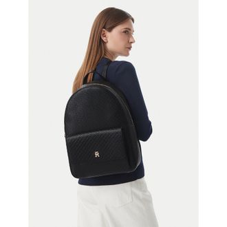 Tommy Hilfiger Rucksack Tommy Hilfiger Th Icon Backpack Mono AW0AW19284 Schwarz
