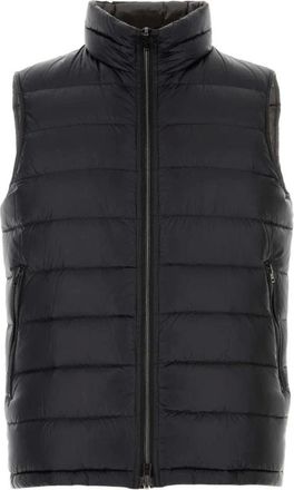 Herno Homme, Vestes, Noir, Taille: XL Veste sans Manches Rembourr&eacute;e avec Col Montant