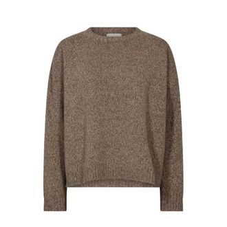 Max Mara Pull col rond Wkdsibari - Femme - Pulls - Brun - Taille: 40 FR